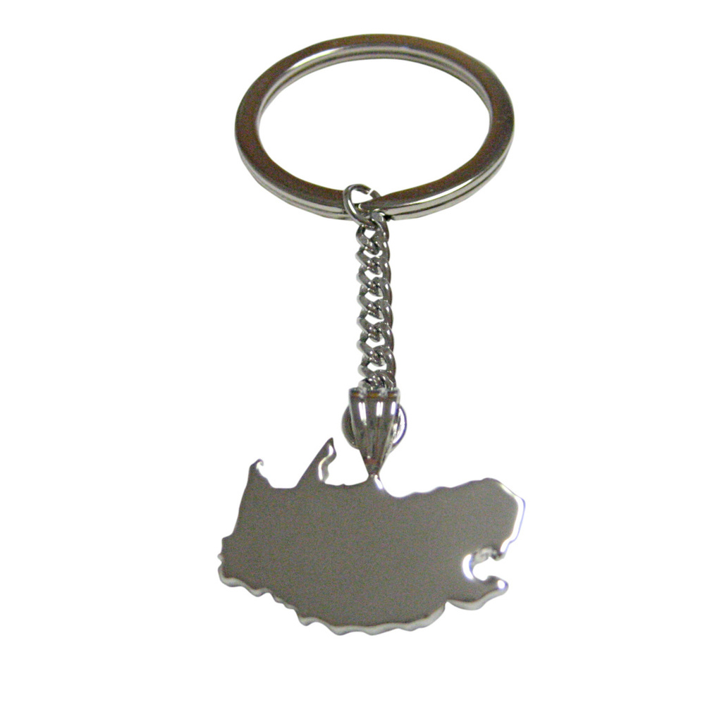 South Africa Country Map Shape Pendant Keychain - Gem